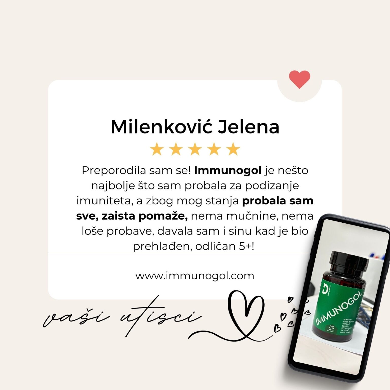 IMMUNOGOL kapsule – najbolje prirodno za jak imunitet